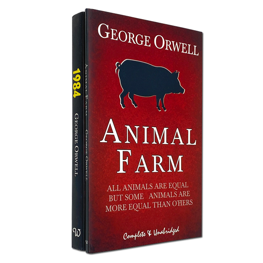 George Orwell 2 Books Set Collection, Animal Farm, 1984 Big Brother is ...