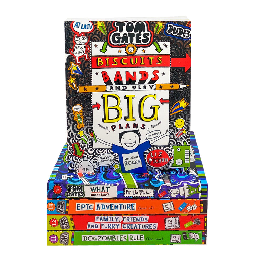 Tom Gates 5 Books Collection Set By Liz Pichon Series 3 (11-15) What M ...