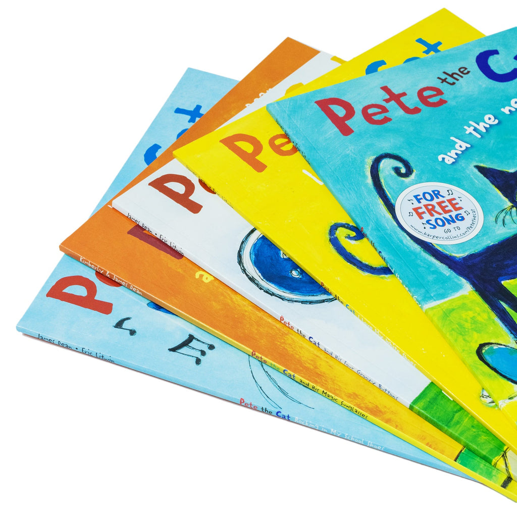 Pete the Cat Series 5 Books Collection Set By Eric Litwin (Pete the ...