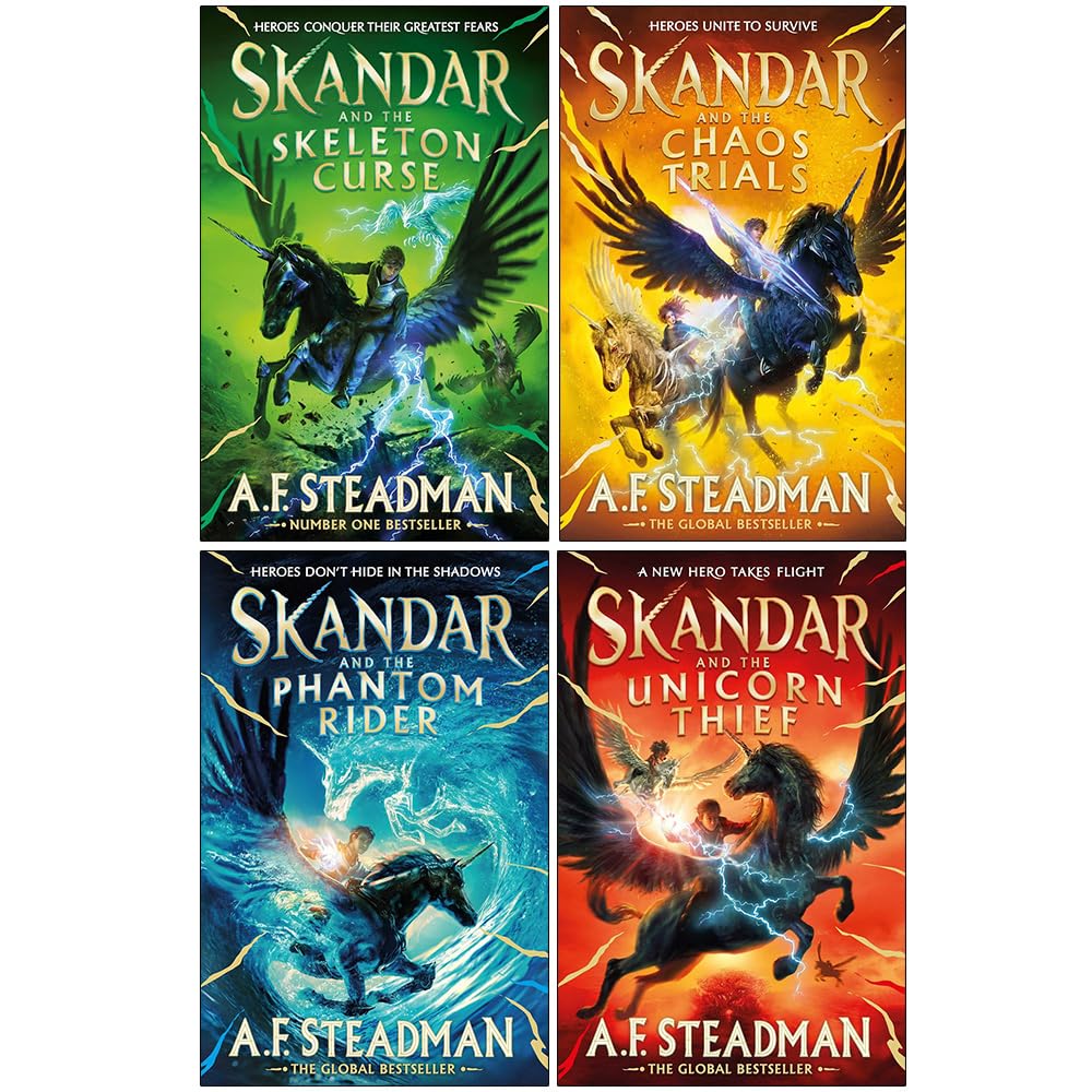 Skandar Series 4 Books Collection Set By A.F. Steadman (Skandar and th ...