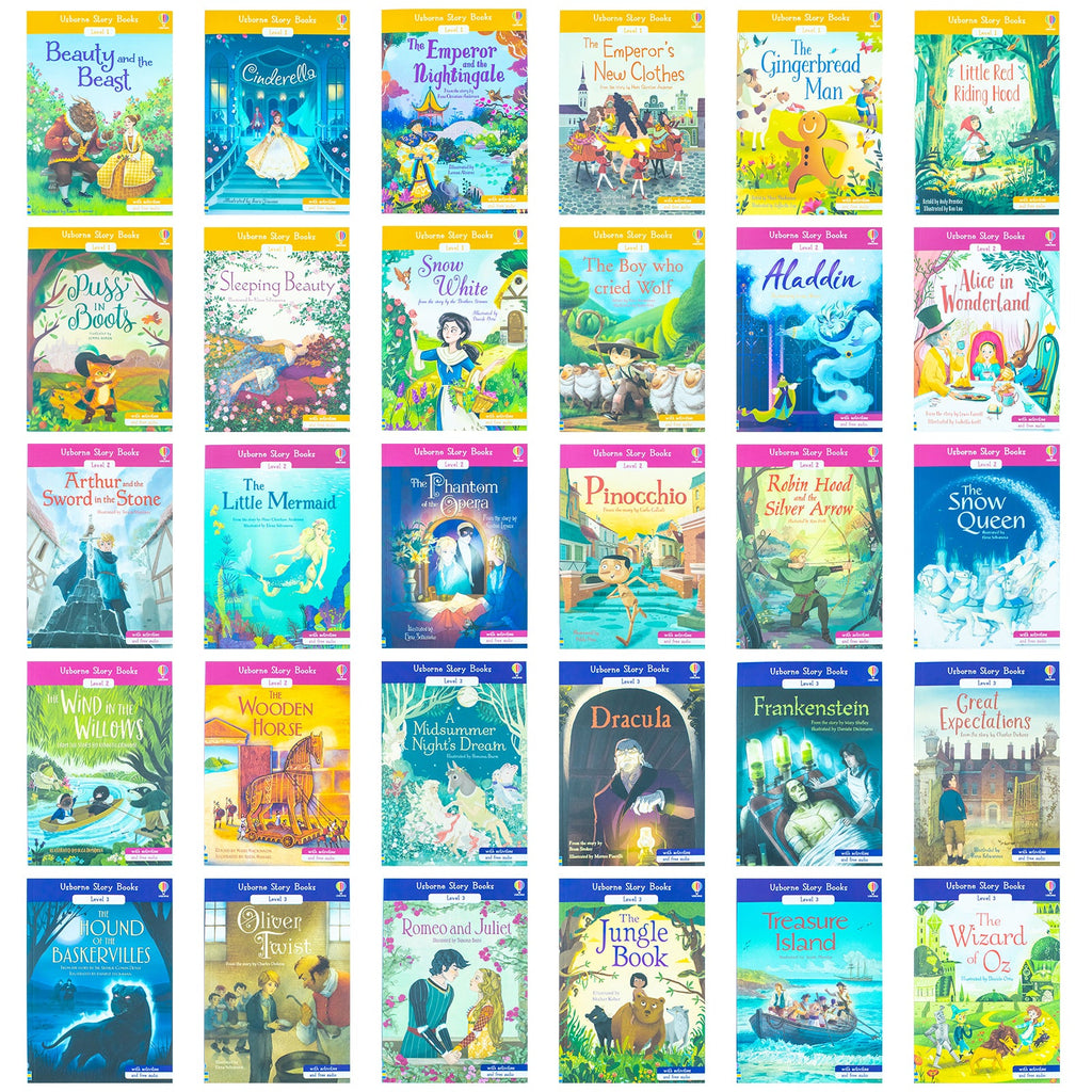 Usborne Storybook Reading Library 30 Books Box Set (Contains 30 Titles ...