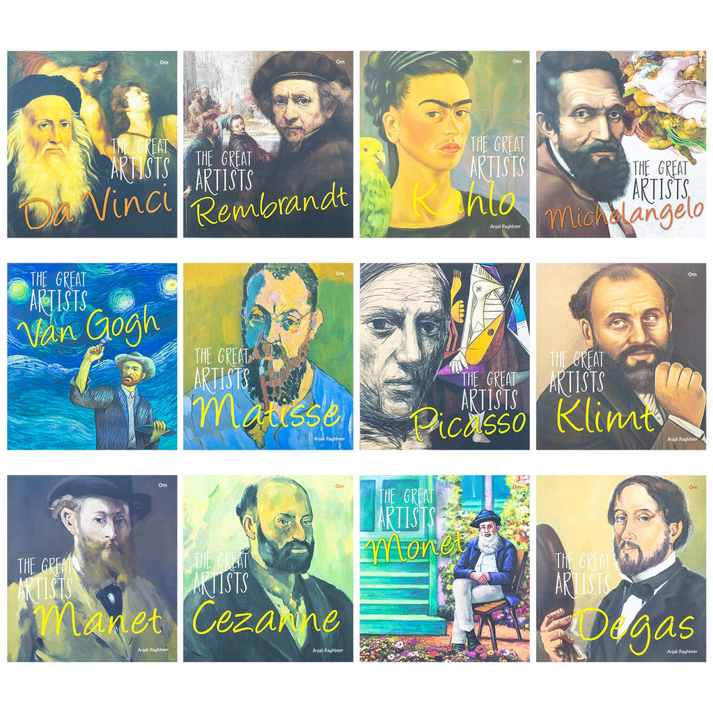 The Great Artists 12 Books Collection Set (Da Vinci, Monet, Picasso, V ...