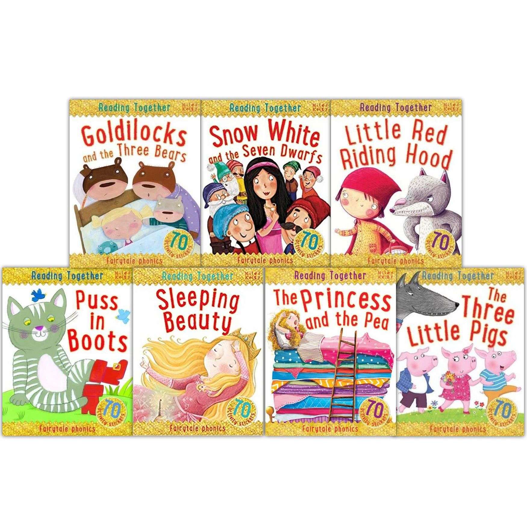 Miles Kelly Reading Together 7 Books Set Collection Fairytale Phonics ...